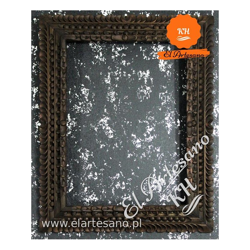Rama do obrazu ręcznie rzeźbiona, brązowa, wymiar: 30x40 cm • El ...